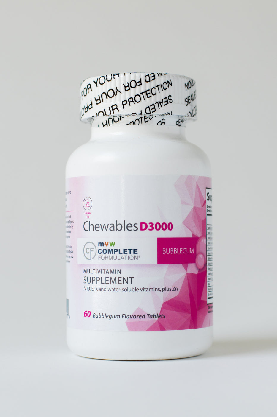 MVW Complete Formulation® D3000 Chewables: Bubblegum | Multivitamin