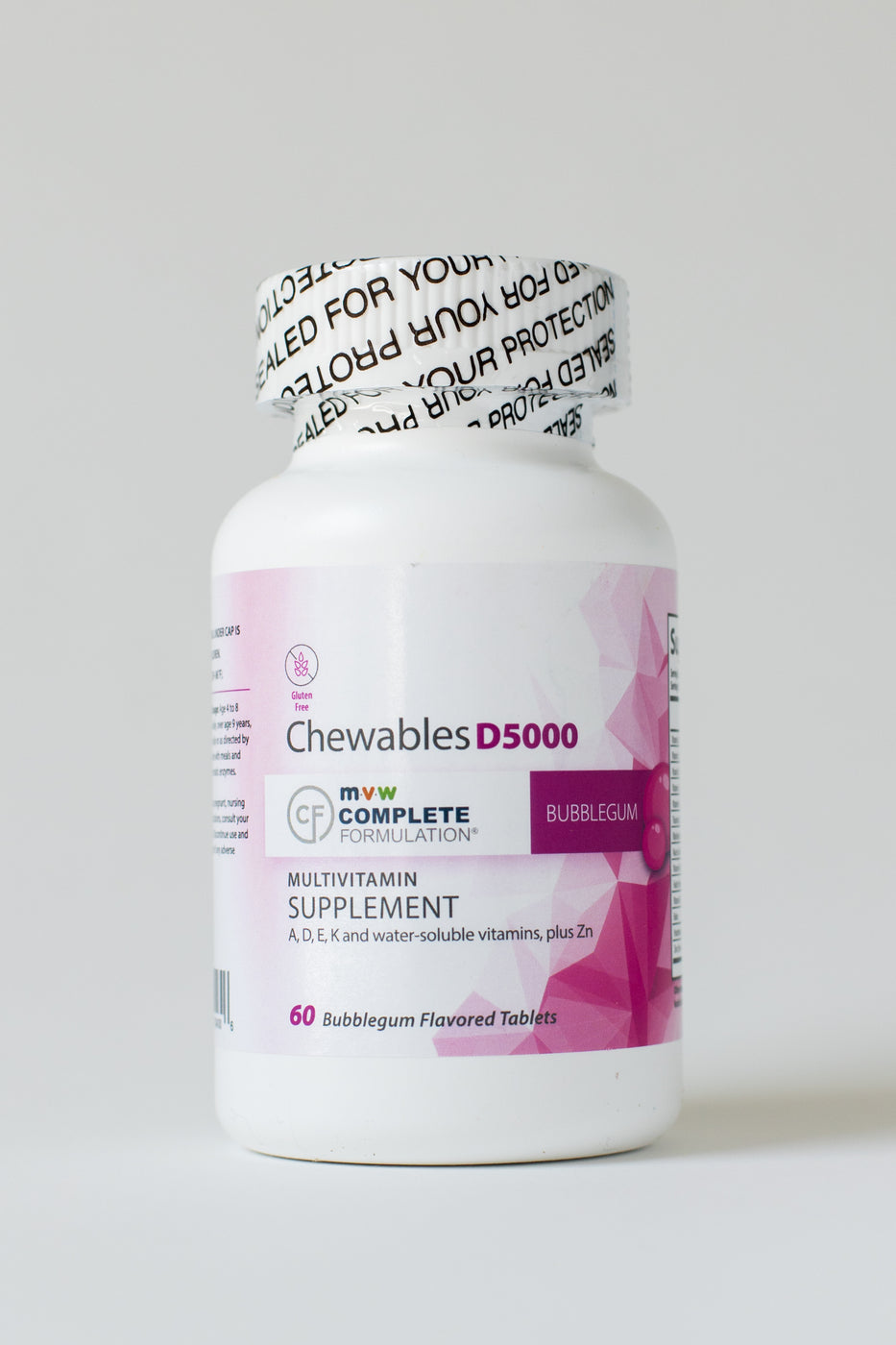 MVW Complete Formulation® D5000 Chewables: Bubblegum | Multivitamin