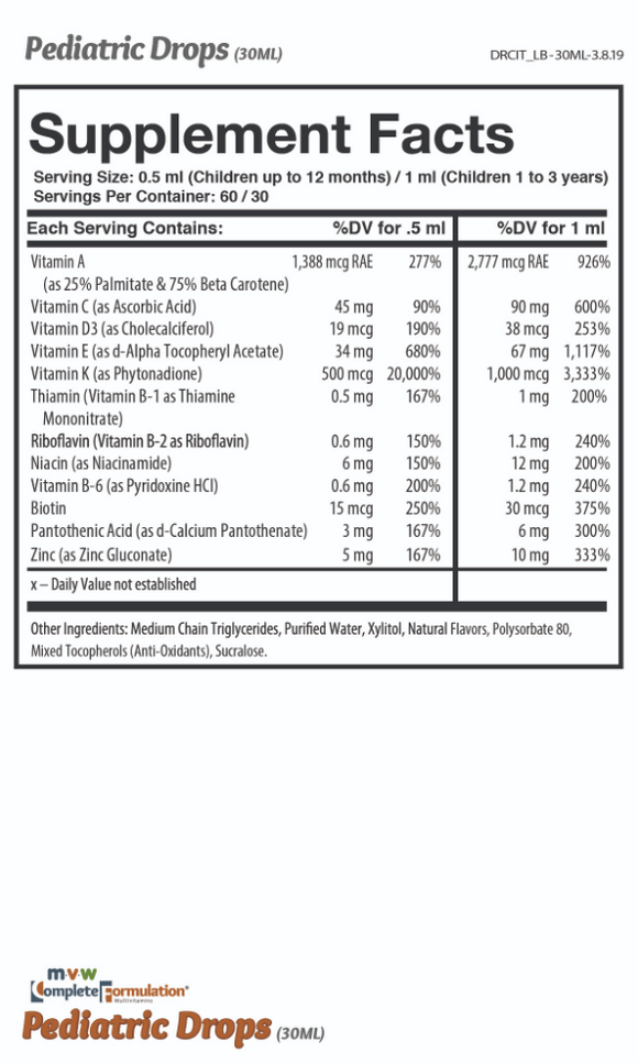 MVW Complete Formulation® Pediatric Drops